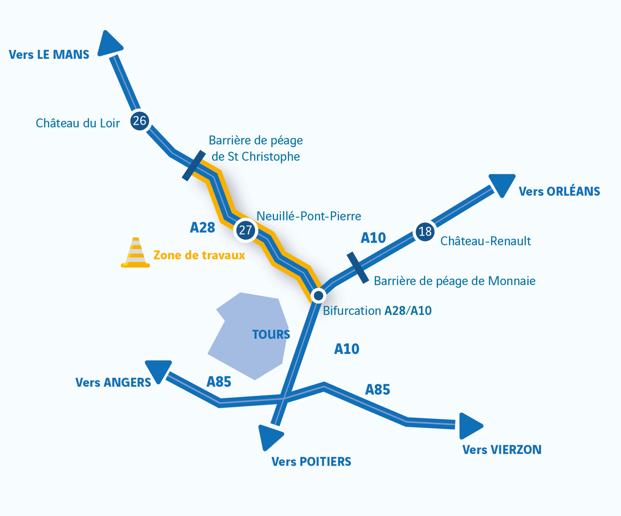 Chantier de démolition et de reconstruction du séparateur de voie sur l ...